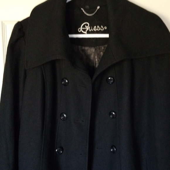 Guess | Jackets & Coats | Vintage Guess Wool Coat | Poshmark